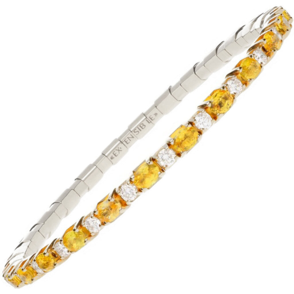 Extensible - 7.55 Carat Oval Cut Yellow Sapphire & Diamond Stretch Ten – Robinson's Jewelers