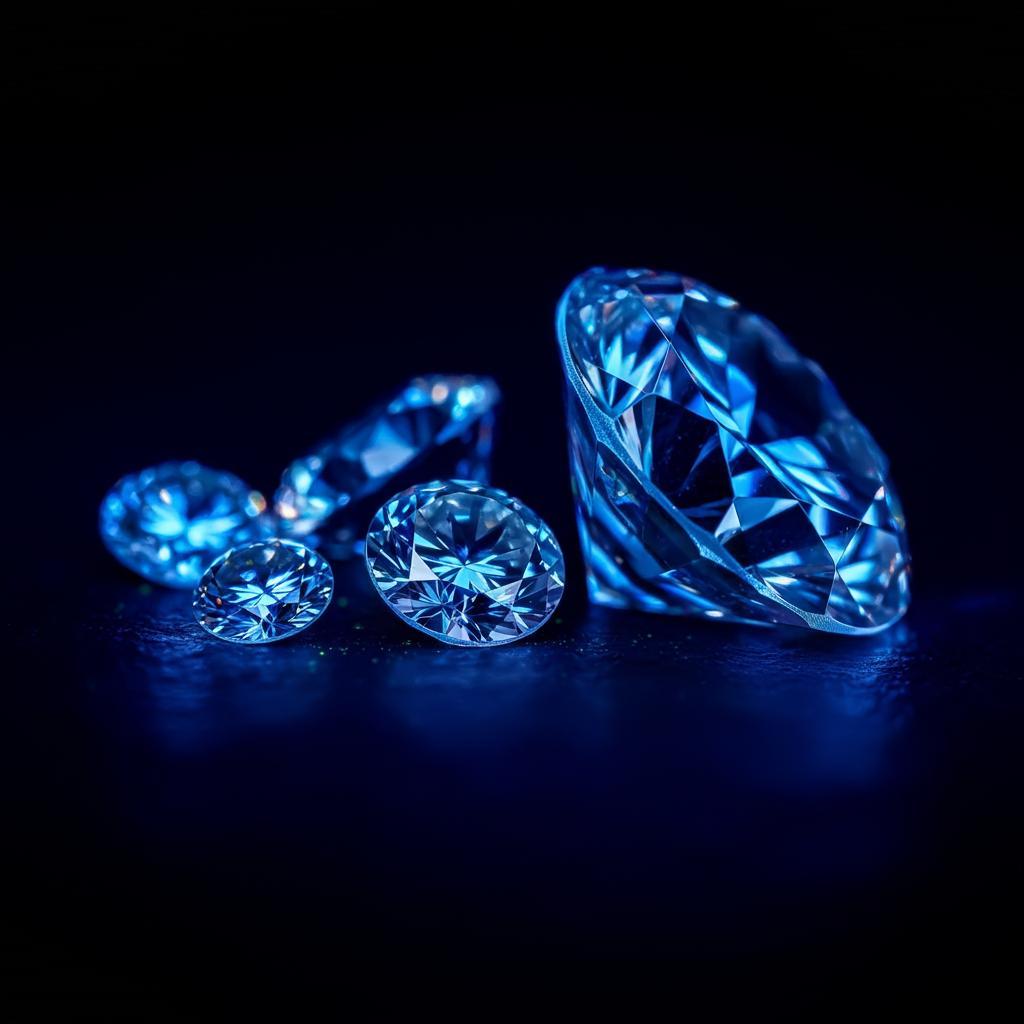 blue diamond pattern wallpaper