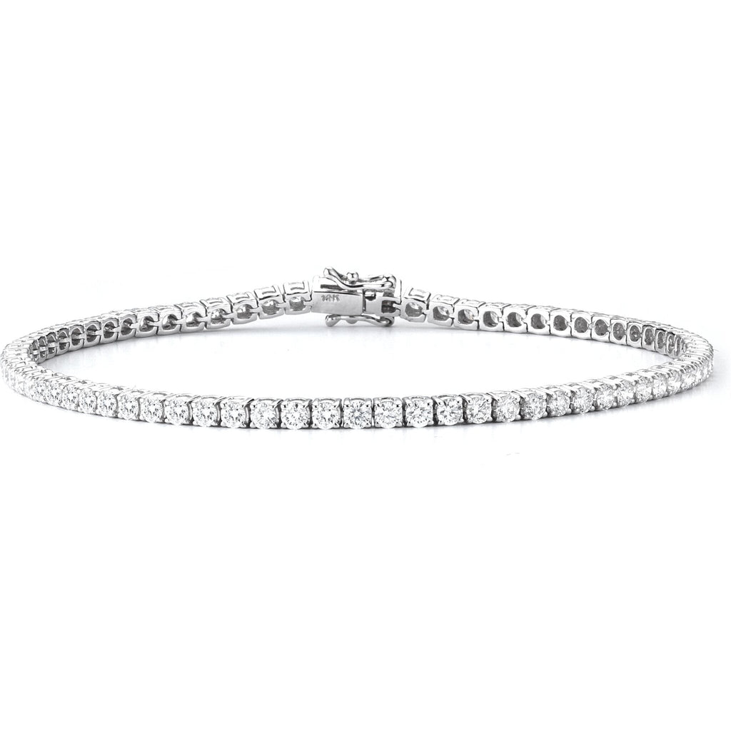 Dazzling Elegance: Sofer Jewelry's 14K Rose Gold 3 Carat Diamond Tenni ...