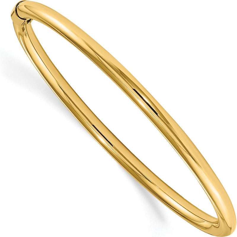 14K Yellow Gold 2.5mm Slip-On Baby Bangle - Polished Finish by Oro Pre ...