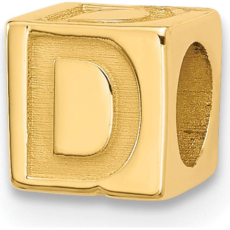 14K Yellow Gold Alphabet Bead Letter D Charm by Oro Pregiato – Robinson ...