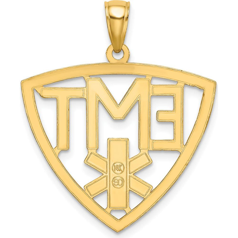 14K Yellow Gold EMT Emergency Medical Technician Charm - 22.3mm Length ...