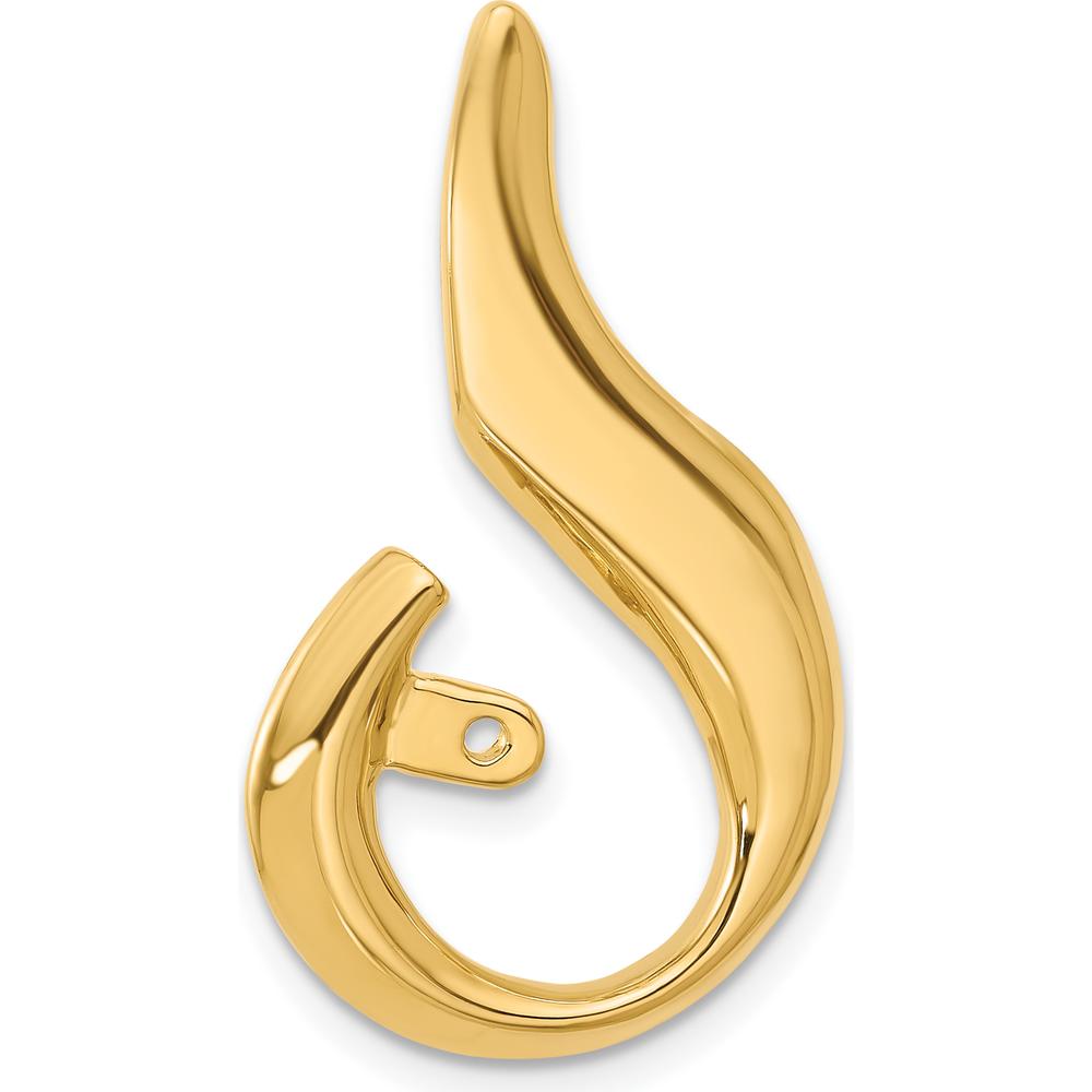 14K Yellow Gold Fancy Peg-Set Slide Mounting for 6mm Stone, Fits Omega ...