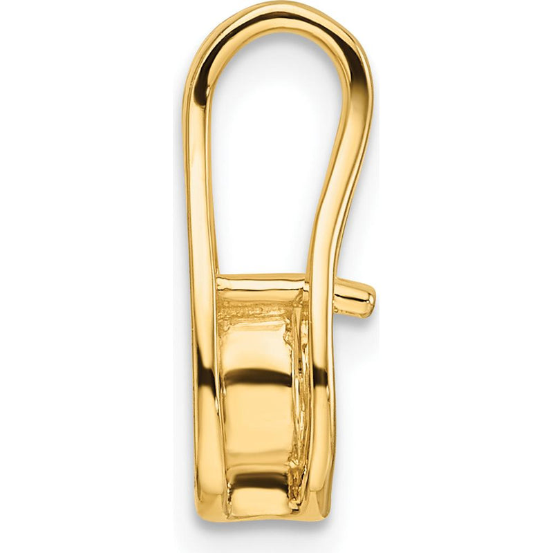 14K Yellow Gold Teardrop Slide Mounting for 4.7mm Round Stone - Fits 3 ...