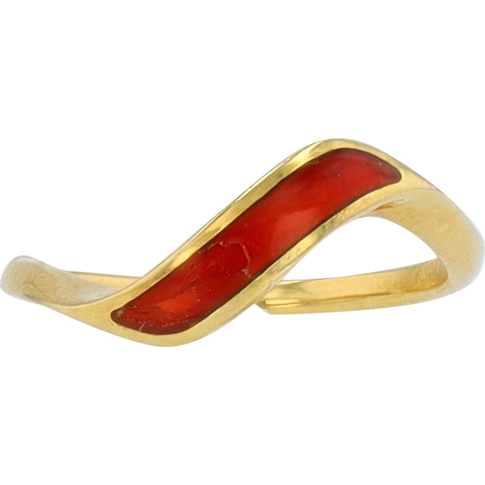 18K Yellow Gold Mikimoto Champlevé Enamel Contour Ring – Robinson's ...