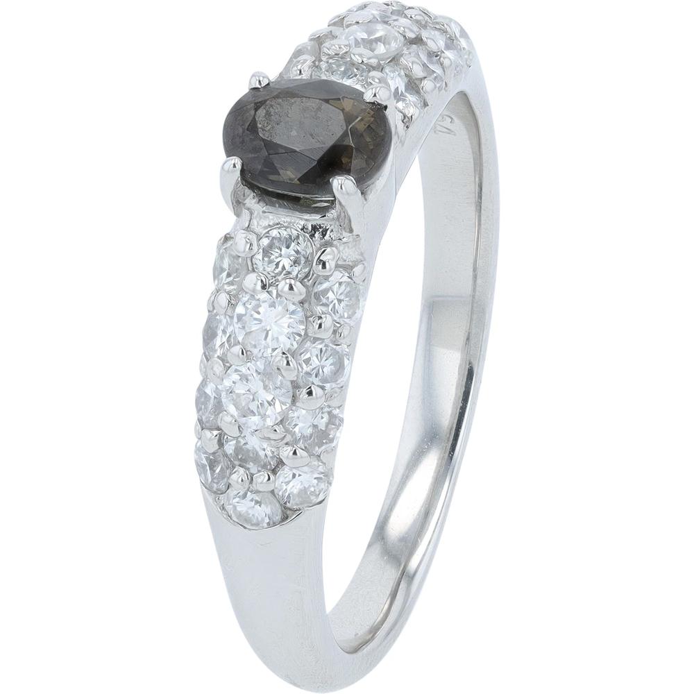 Platinum 0.54 Carat Color Changing Garnet Ring with 0.64 Carat Diamond ...