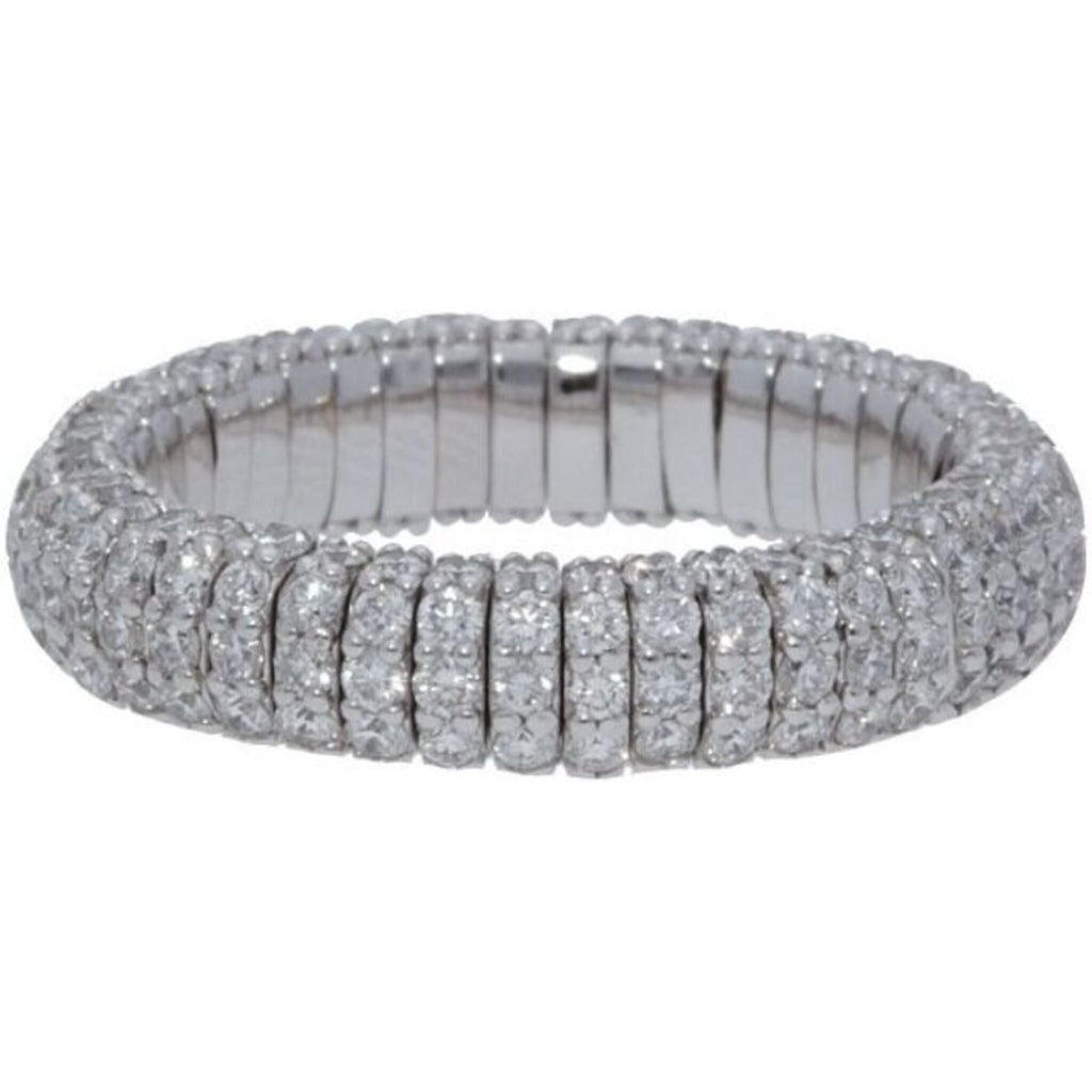 Roberto Demeglio - Thin Diamond Stretch Ring in 18K White Gold ...
