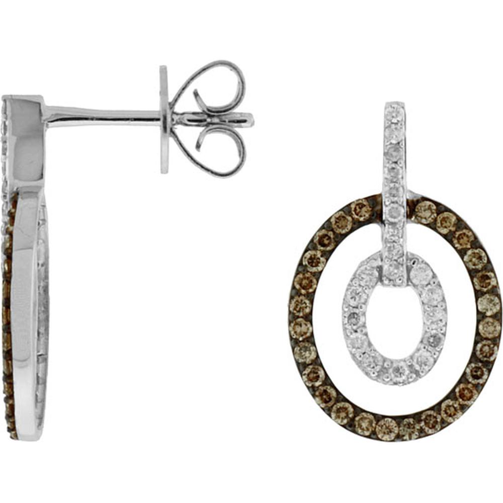 Royal 14K White Gold Diamond & Mocha Diamond Earrings - Timeless Luxur ...