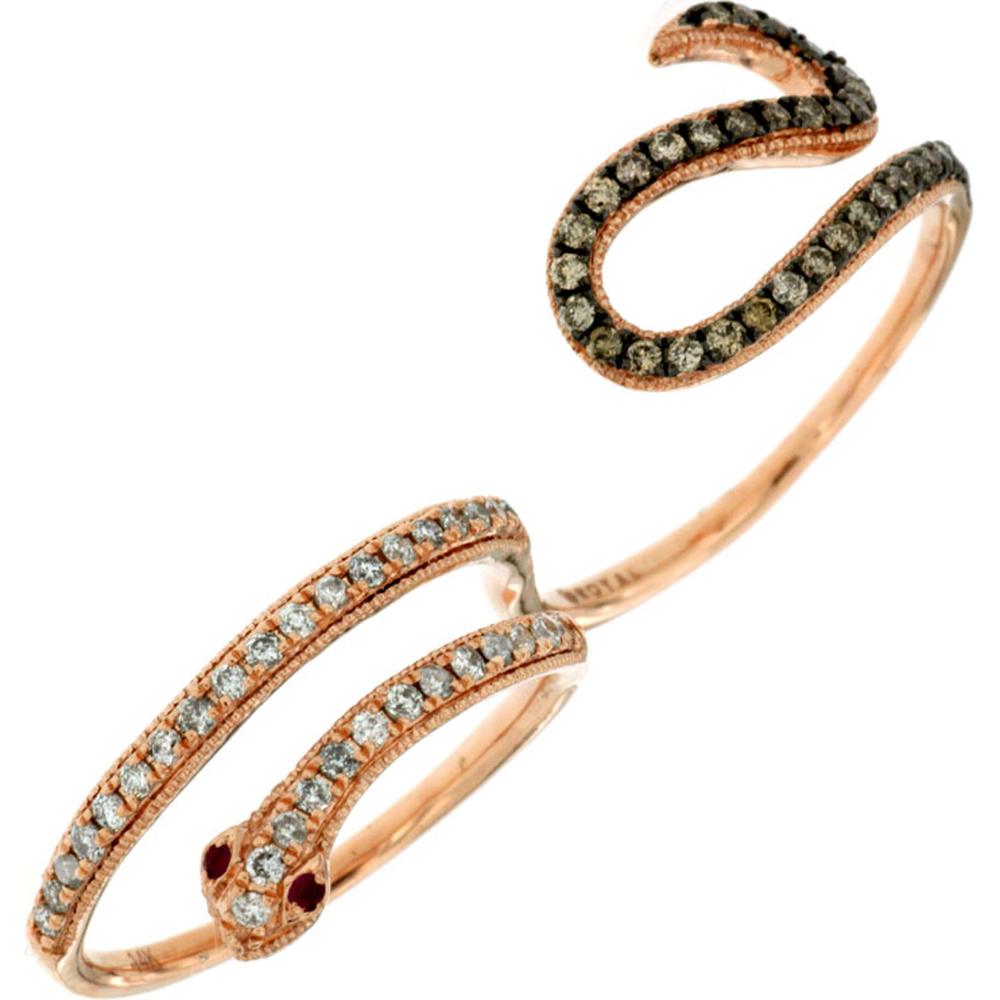 Royal Rose Gold Mocha Diamond Sparkling Ring - Royal 14K – Robinson's ...