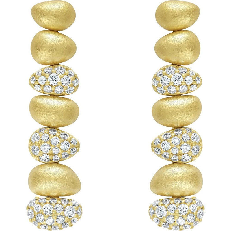 Ruchi New York - Natera Diamond Linear Earrings in 18K Yellow Gold ...