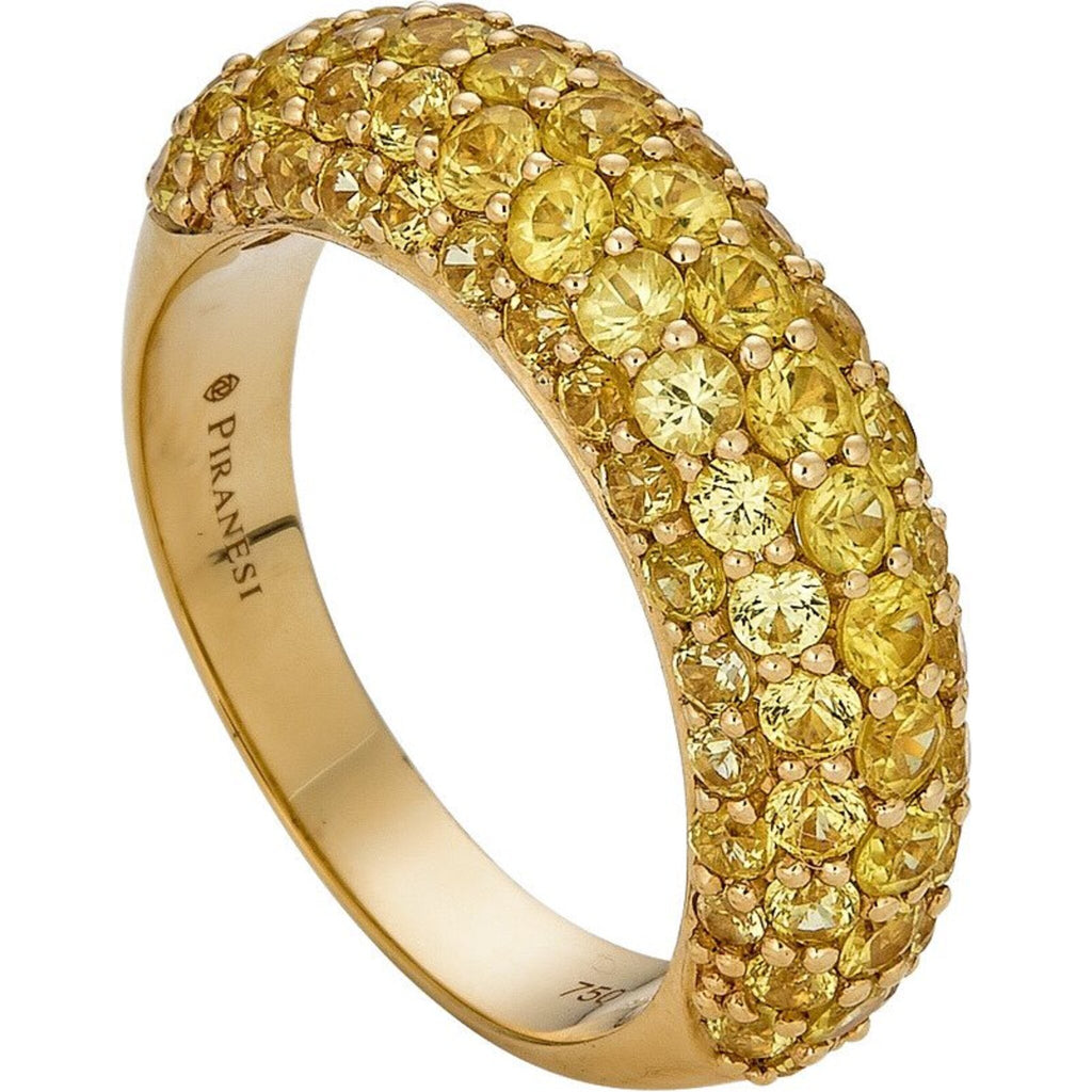 Piranesi - Small Dome Ring in Yellow Sapphire - 18K Yellow Gold ...