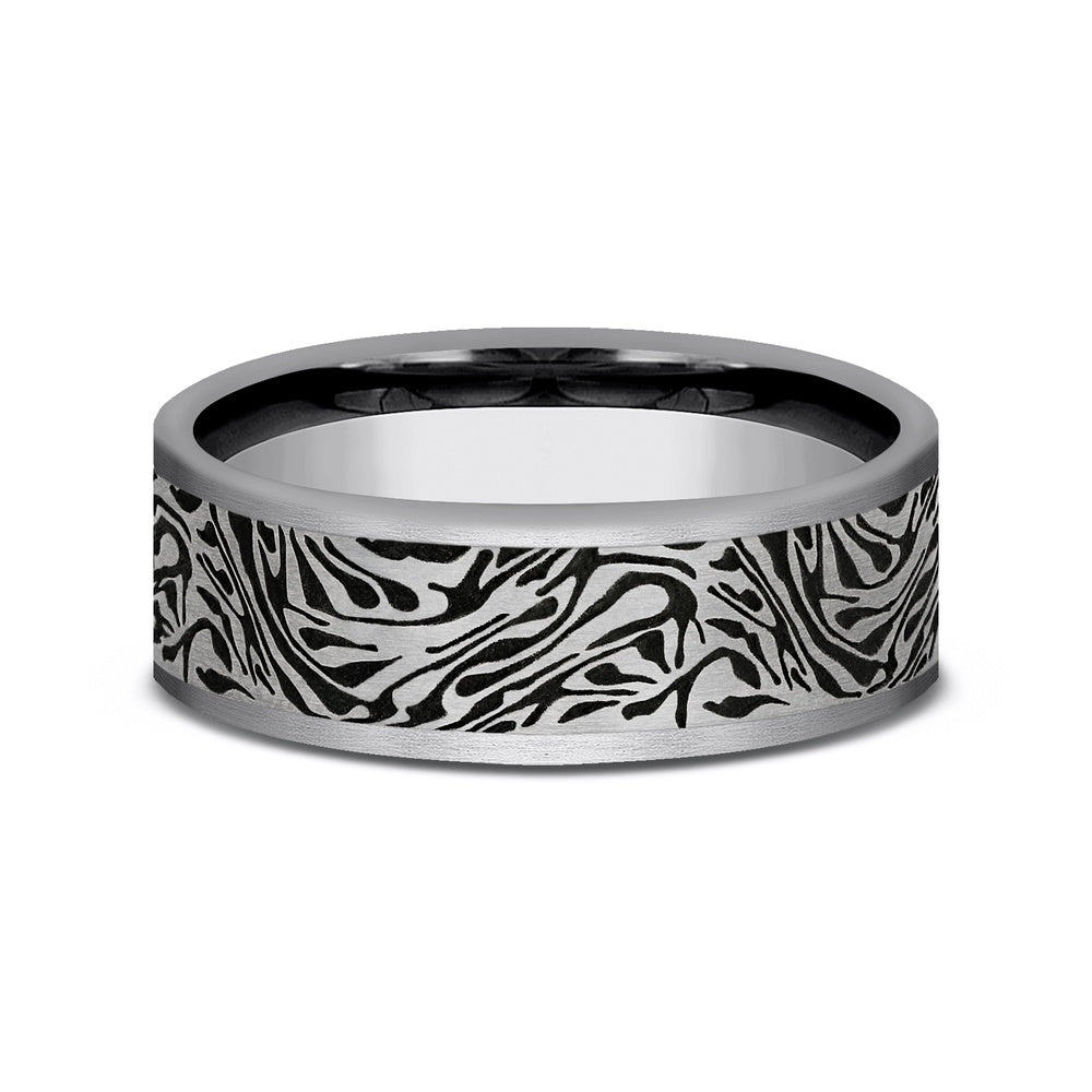 The Imperial Men's Wedding Band in Tungsten - 7mm Width by Forge ...