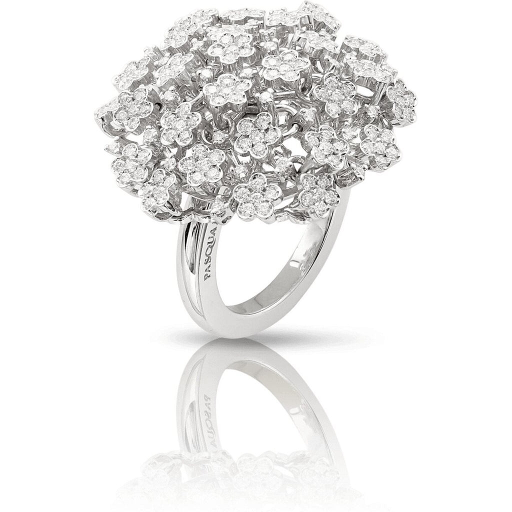 Pasquale Bruni - Prato Fiorito Ring in 18k White Gold with Diamonds ...